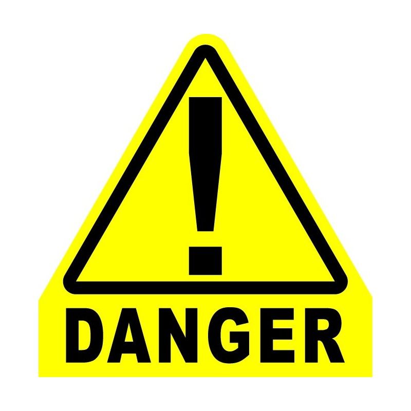 TRIANGLE DE DANGER CHUTE DE PIERRE