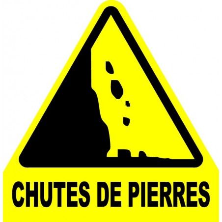 TRIANGLE DE DANGER CHUTE DE PIERRE